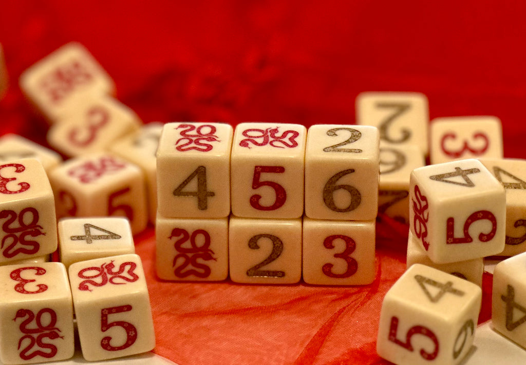 NEW 2025 Edition on Ivory Color Dice - Year of the Snake 2025 Mahjong ...