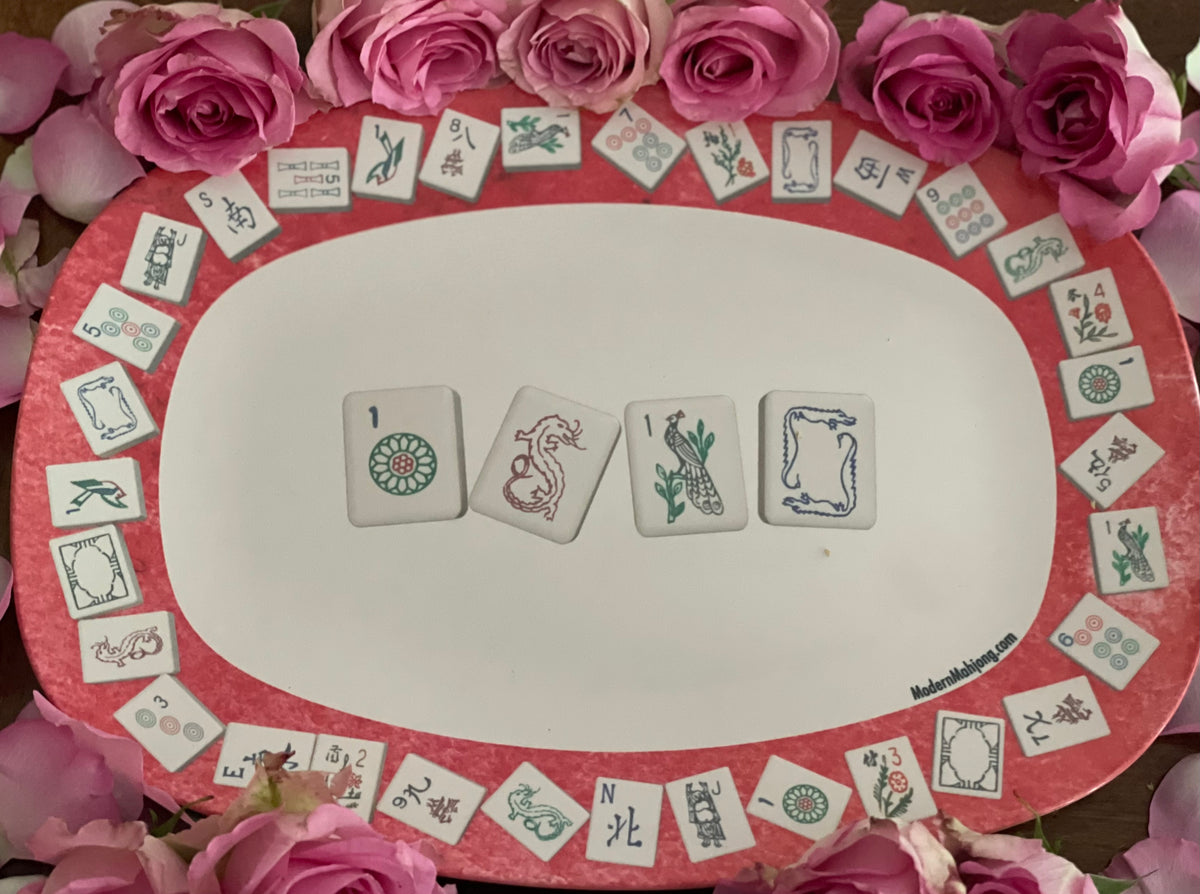 Mah Jongg Giving Platter Serving Gift Accessories Poem Mah Jongg Tiles ...