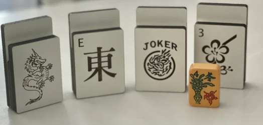 Mah Jongg Giving Platter Serving Gift Accessories Poem Mah Jongg Tiles ...